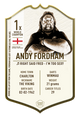 Andy Fordham Ultimate Immortal Card