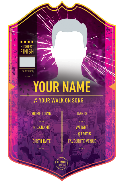 Create Your Own Ultimate Darts Card - Party
